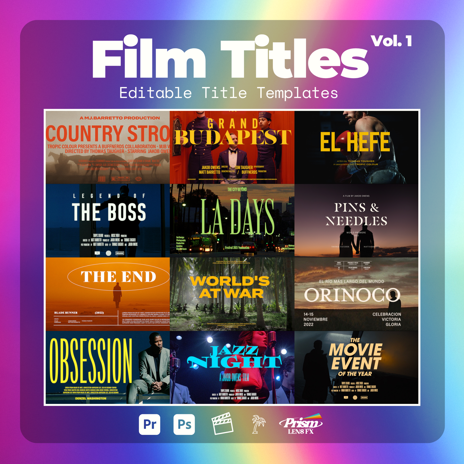Title Templates – Prism Lens Fx